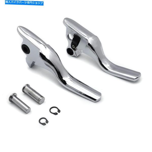 クロームパーツ Harley 2008-2013 Touring TrikeのためのChrome Storky Brake Clutch Levers Chrome Smooth Shorty Brake Clutch Levers For...