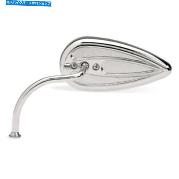 クロームパーツ Arlen Ness M-1011 - ダイキャストミラー - ティアドロップ - 左クロム Arlen Ness M-1011 - Die-Cast Mirrors - Teardrop - Left Chrome