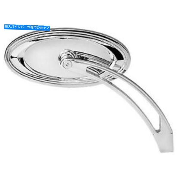 クロームパーツ Arlen Ness 13-044楕円形の段差鏡の鮮明く左/右13-044 26-2975 ARLEN NESS 13-044 OVAL STEPPED MIRROR CHR Clear Left/Right 13-044 ...