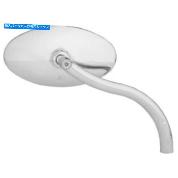 クロームパーツ Arlen Ness 13-046ミラー - キャットアイソフトベンドスムーズ - クロム Arlen Ness 13-046 Mirror - Cat-Eye Soft Bend Smooth - Chrome