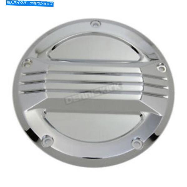 クロームパーツ V-Twin製造クロームエアフローダービーカバー - 42-1376 V-Twin Manufacturing Chrome Air Flow Derby Cover - 42-1376