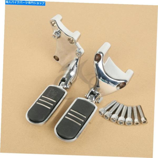 クロームパーツ リアPegstreamLinerの足のペグの残りの棒xl 883 1200 14-19 Rear Pegstreamliner Foot Pegs Rest W/ Brackets Fit For Harley XL 883...