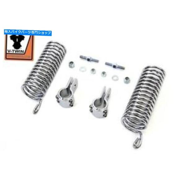 クロームパーツ 7 "シートスプリングキットフラットナックルパンヘッド61 74" El 1936-1952 Chrome 7" Seat Spring Kit Flat Knuckle Panhead 61 74" EL 1936-195...