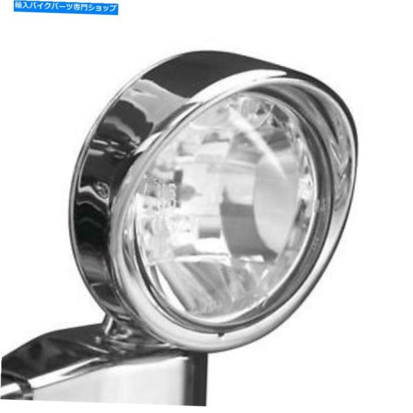 クロームパーツ Show Chrome 3-1 / 2 "訪れた駆動ライト16-35A-オリジナルのタイトルを表示 SHOW CHROME 3-1/2" VISORED DRIVING LIGHT 16-35A- show original...