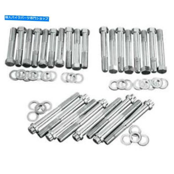 クロームパーツ コロニーヘッドボルトキットHexed Chrome＃8221-20 Colony Head Bolt Kits Hexed Chrome #8221-20