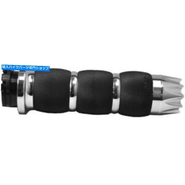 クロームパーツ AIR-90-EXエイボンエアクッショングリップ AIR-90-EX Avon Air Cushion Grips Excaliber Chrome