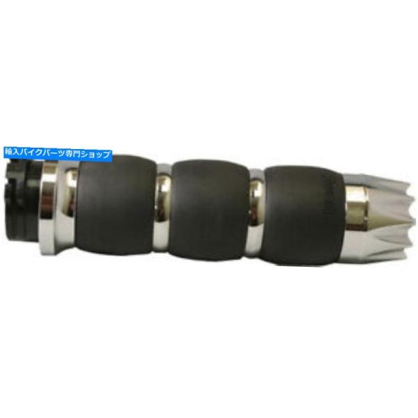 クロームパーツ AIR-93フライエクスエイブンフライバイワイヤーベルベットエアグリップエクスカリバークロム AIR-93-FLY-EX Avon Fly By Wire Velvet Air Grips Excaliber Chrome