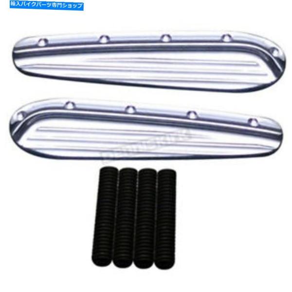 クロームパーツ Covingtons Custom Chrome Dippled Turnシグナルエリミネータ - C1307-C Covingtons Customs Chrome Dimpled Turn Signal Eliminat...