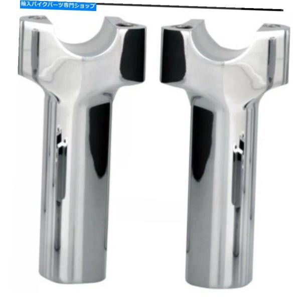 クロームパーツ New Wild 1 Chubbys Chubby Risers 4.5 "Chromeオートバイ0692-0092 NEW WILD 1 CHUBBYS CHUBBY RISERS 4.5” CHROME MOTORCYC...