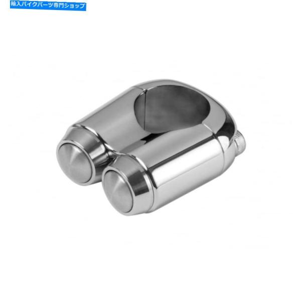 クロームパーツ オートバイビレットハンドルバースチップギアクローム7/8 22mmカフェレーサーカスタムボバー MOTORCYCLE BILLET HANDLEBAR SWITCHGEAR CHROME 7/8 22mm CAFE RACE...