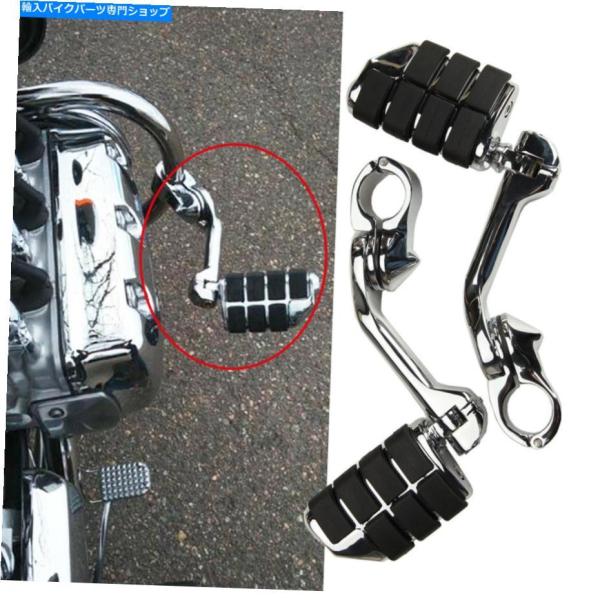 クロームパーツ Indien Lockmaster Chieftain 1.25 "Highwayエンジンガードフットペグリス For Indian Chief Roadmaster Chieftain 1.25" Highway Engi...