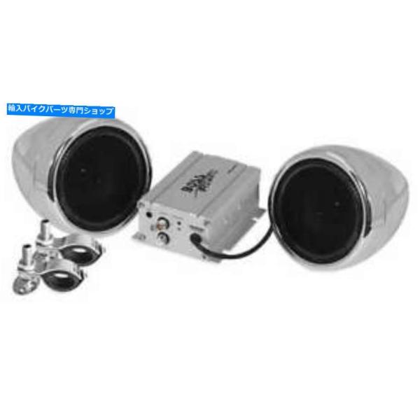 クロームパーツ ボスオーディオMC420B 600ワットブルートゥース3 "スピーカーキットクロム BOSS AUDIO MC420B 600-Watt Bluetooth 3" Speaker Kit Chrome