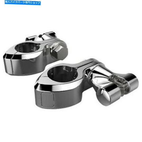 クロームパーツ CIROスタンダードクロームエンジンガードハイウェイPEG HINGLESSマウントクランプキット Ciro Standard Chrome Engine Guard Highway peg Hingless Mountin...