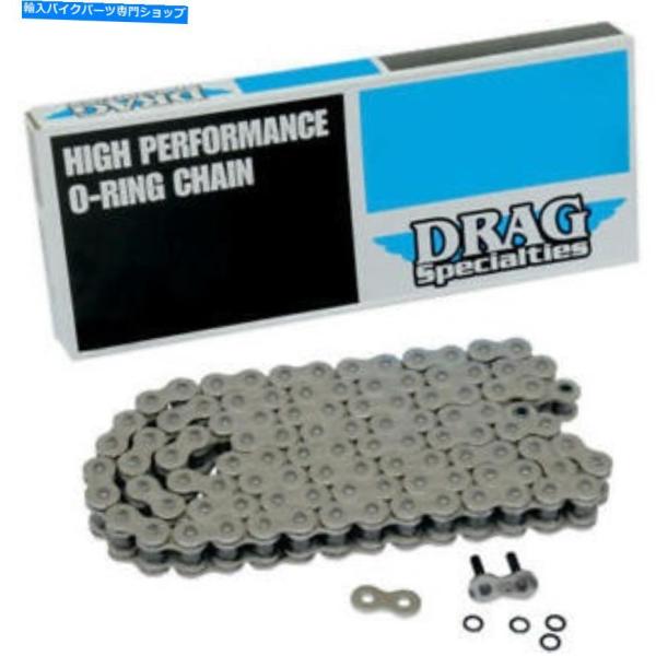 クロームパーツ DS 530シリーズOリングチェーン112リンククロムハーレーダビッドソン＃144651 DS 530 Series O-Ring Chain 112 Link Chrome Harley Davidson #144651