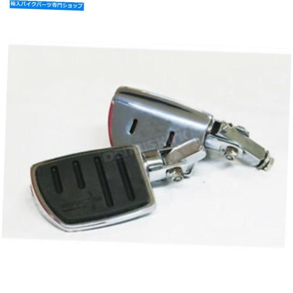 クロームパーツ RIVCOクロームフラットフットワイドペグセット - PEGSW. Rivco Chrome Flatfoot Wide Peg Set - PEGSW