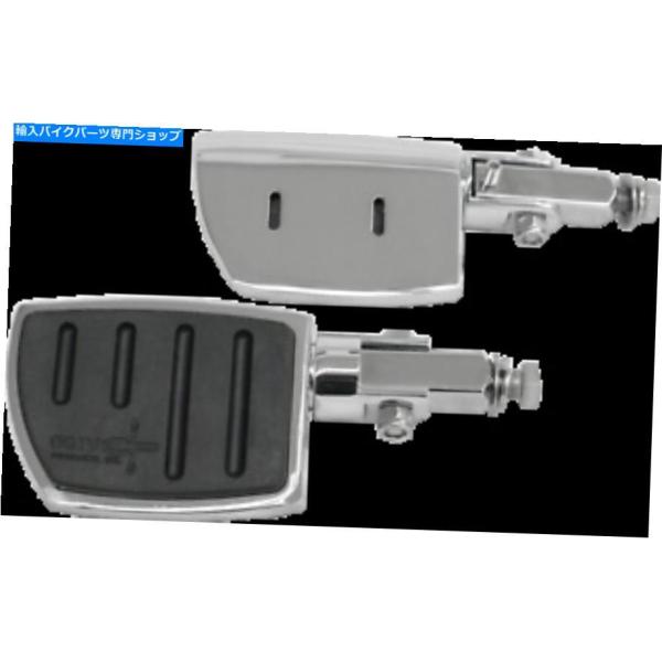 クロームパーツ Rivco Products PEGSWフラットフットワイドペグ Rivco Products PEGSW Flatfoot Wide Pegs