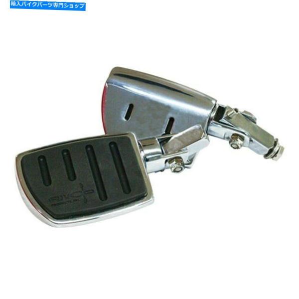 クロームパーツ RIVCO PEGSWフラットフットワイドPEGセットクローム Rivco PEGSW Flatfoot Wide Peg Set Chrome