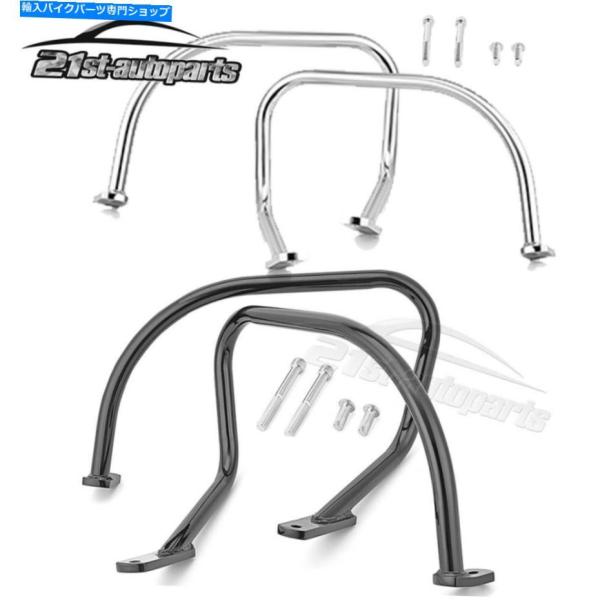 クロームパーツ 05-17ハーレーソフトデラックスリアサドルバッグハイウェイガードクラッシュレールバー For 05-17 Harley Softail Deluxe Rear Saddlebag Highway Guard Crash R...