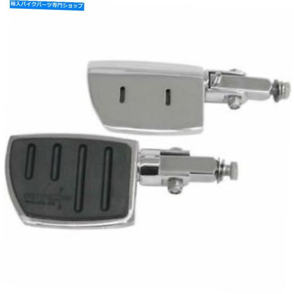 クロームパーツ Rivco Products PEGSWブラットフットマイク - クローム - オリジナルのタイトルを表示する Rivco Products PEGSW フラットフットワイドペグ-クローム- show original title