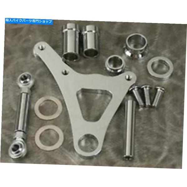 クロームパーツ クロムフロントブレーキキャリパーブラケットハーレーチョッパーボバーDNA Pawhco Springer Chrome Front Brake Caliper Bracket Harley Chopper Bobber DN...