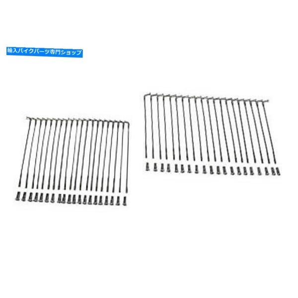 クロームパーツ Chrome 19スポークセットTwirleDタイプBuchanan Fits Harley-Davidson Chrome 19 Spoke Set Twirled Type Buchanan fits Harley-Da...