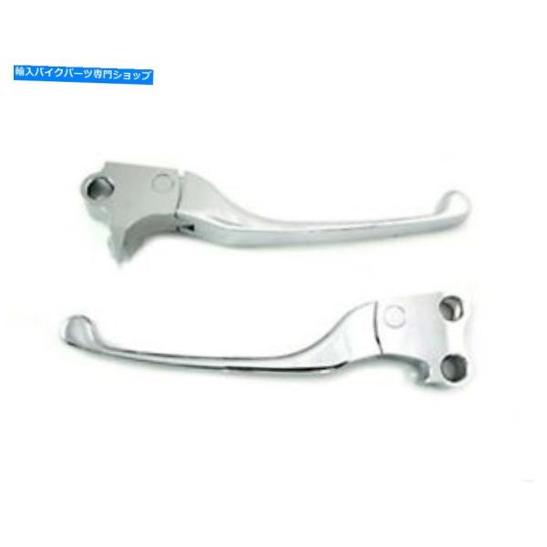 クロームパーツ Chrome調整可能ハンドレバーセットFXST、FLST、FLT 1996-2012 Chrome Adjustable Hand Lever Set Fits FXST,FLST,FLT 1996-2012