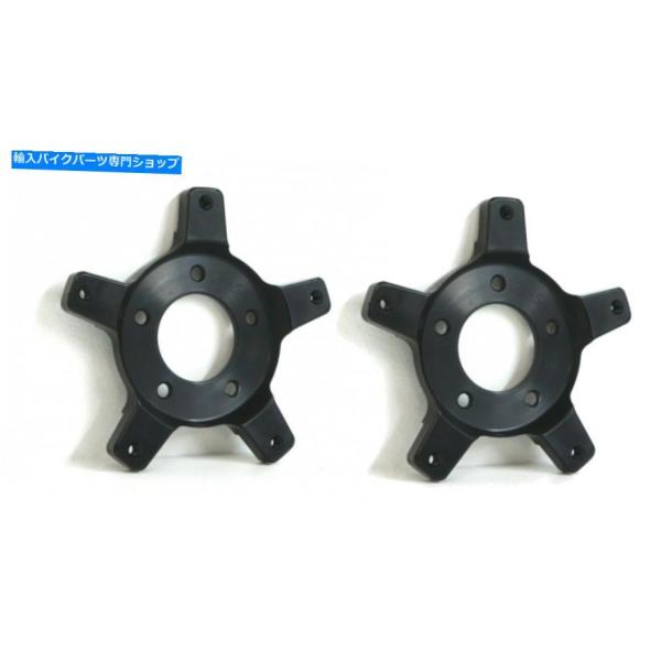 クロームパーツ RCコンポーネントZ359-Bブラックブレーキローターアダプタ2014-2019カスタムホイールハーレー RC Components Z359-B Black Brake Rotor Adapter 2014-2019 Cu...