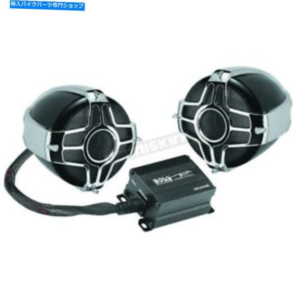 クロームパーツ ボスオーディオブラック/クローム600ワットブルートゥース3インチスピーカーキット - MC440B Boss Audio Black/Chrome 600-Watt Bluetooth 3 in. Speaker Kit ...