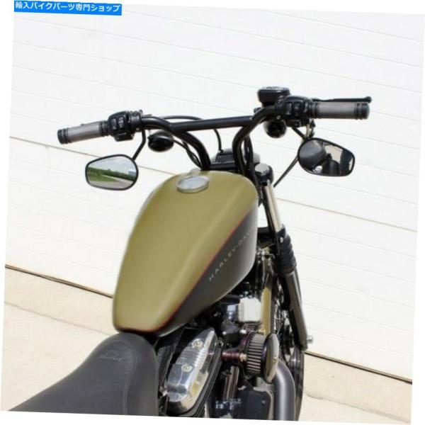 クロームパーツ ハンドルバーズBMX Dippled Harley 8 "TC BROS - 101-0154 - 1インチ。Chrome HB Handlebars BMX Dimpled Fits Harley 8" Rise TC B...