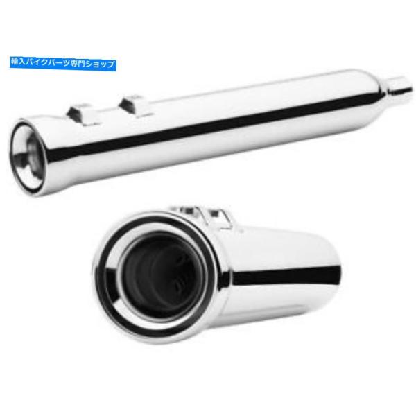 クロームパーツ コブラ3 "隣口の憎しみのスリップオンマフラークロム＃6041ハーレーダビッドソンファットボーイ Cobra 3" Neighbor Hater Slip-On Mufflers Chrome #6041 Harley Da...