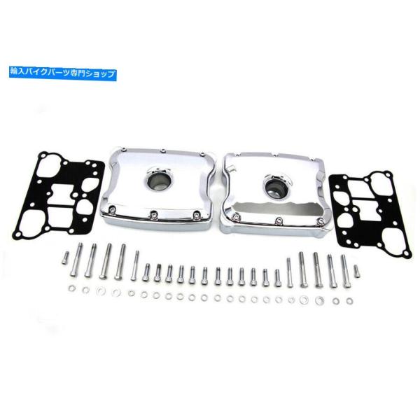 クロームパーツ Chrome HarleyロッカーボックスセットFLST、FXST、FXD、FLT 99 UP V-TWIN 11-2700 x8 Chrome Harley Rocker Box Set FLST, FXST, FXD, ...