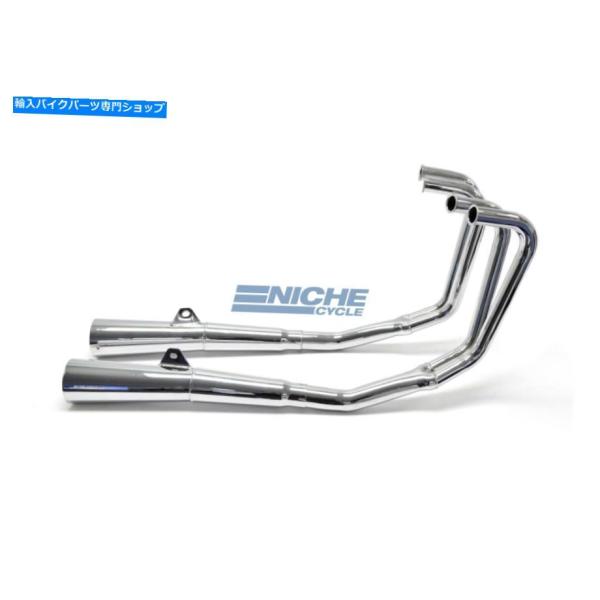 クロームパーツ ホンダCB550ナイトホークSC MAC 4-IN-2クロムメガホン排気システム Honda CB550 Nighthawk SC MAC 4-Into-2 Chrome Megaphone Exhaust System