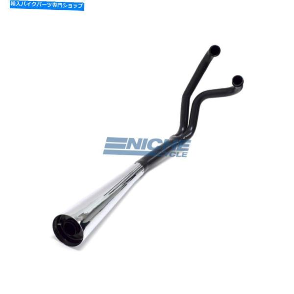 クロームパーツ XJ / XS 400 SECA / MAXIM 2-IN-1ブラック、クロムメガホン排気システム XJ/XS 400 Seca/Maxim 2-Into-1 Black,Chrome Megaphone Exhaust S...