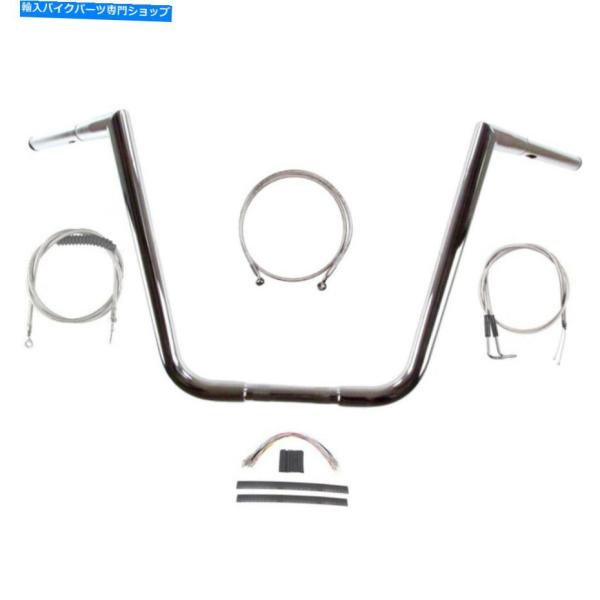 クロームパーツ 1 1/4 "Chrome 16" Jarheadハンドルバーキット2007-2010ハーレー - ダビッドソンソフト 1 1/4" Chrome 16" Jarhead Handlebar Kit 2007-2010 Ha...