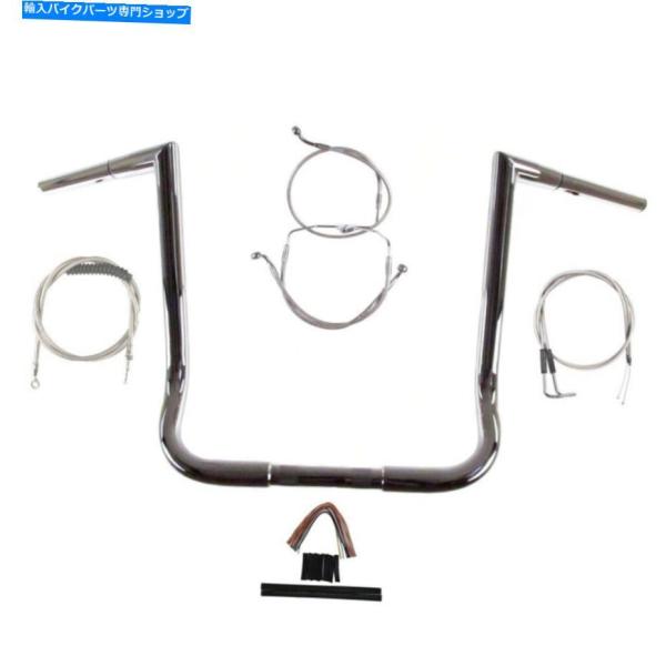 クロームパーツ 1 1/4 "Chrome 16" Jarheadハンドルバーキット1990-1995ハーリーウルトラエレクトラグライド 1 1/4" Chrome 16" Jarhead Handlebar Kit 1990-1995 H...