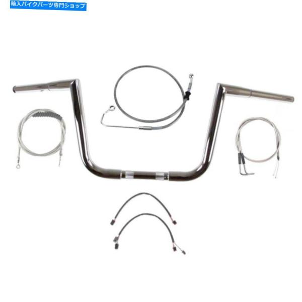 クロームパーツ 1 1/4 "Chrome 10" Jarheadハンドルバーキット2011-2015ハーレー - ダビッドソンソフト軽量W / ABS 1 1/4" Chrome 10" Jarhead Handlebar Kit 201...