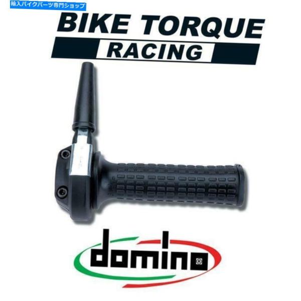 スロットル Benzhouのバイクに合うように黒のグリップが付いているDomino Ghepard Chromeスロットル Domino Ghepard Chrome Throttle with Black Grips to fit Ben...