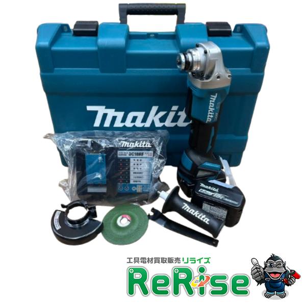 【送料無料※対象外地域あり】二次流通品の為、未使用品となります。保管品の為 ケースなどに汚れ・傷などがある場合があります。予めご了承ください。【セット内容】・電池パック（BL1860B)×2個・充電器（DC18RF）・研削砥石100mm(3...