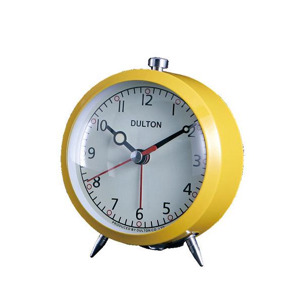 カチコチ音がしそうでしない　飽きない可愛さALARM CLOCK YELLOWアラームクロック品番: 100-053Q/YLカラー: YELLOWサイズ : H.110mm W.90mm D.70mm材質 : スチール ガラス原産国 : 中国