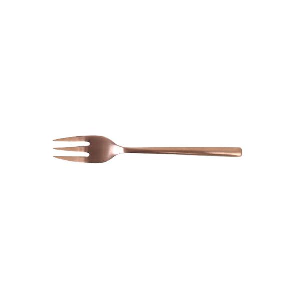 魅力的な女性の様なカトラリーSVELTE CUTLERY M.COPPER DST.FORKスベルトカトラリー デザートフォーク品番: DTCT-19CP/DSFカラー: MATT COPPERタイプ: DESSERT FORKサイズ : ...