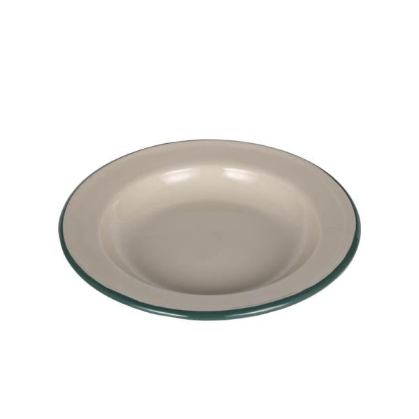 食材を美しく魅せる ホーローのプレートENAMELED PLATE S BEIGE/GREENエナメル プレート S品番: K19-0102BE/GNカラー: BEIGE/GREEN在庫: ○タイプ: Sサイズ : H.25mm φ206m...