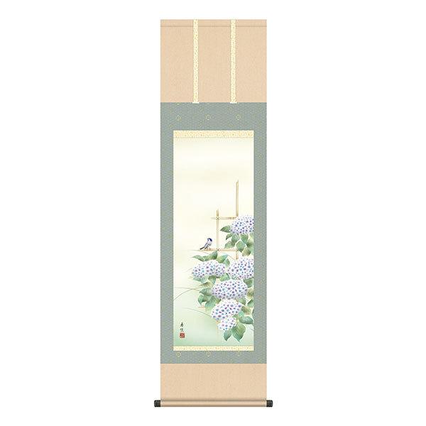 商品番号:KZ1MA6-35B商品名:紫陽花(あじさい)サイズ:幅44.5×高さ約164cm作家名:西尾香悦作家略歴:武蔵野美大にて日本画を専攻し、卒業後一筋に研鑽を重ねる。構図バランスに優れた独特の画 風は幅広く人気を集め、吉祥画に定評が...
