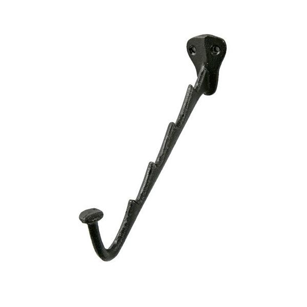 インテリア性の高い　ユニークなラックフックCLOTH RACK HOOK A.BLKクロスラックフック品番: S355-108ABKカラー: ANTIQUE BLACKサイズ : H.160mm W.40mm D.175mm材質 : アイア...