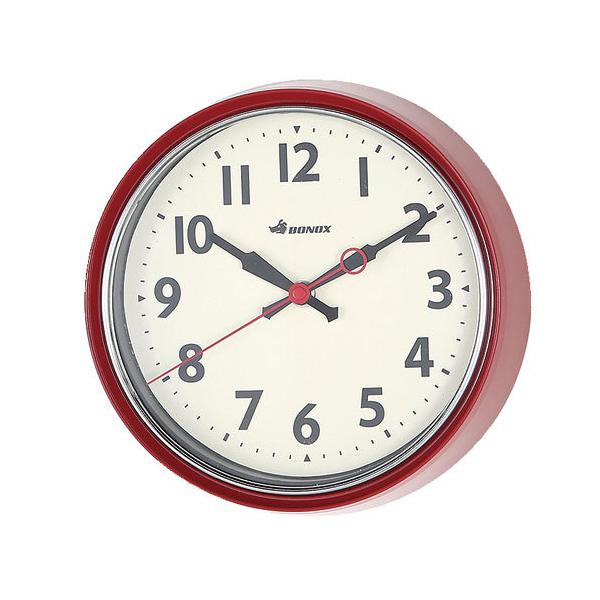 お部屋の印象に合わせて選べるカラー展開WALL CLOCK REDウォールクロック品番: S426-207RDカラー: REDサイズ : φ210mm D.65mm材質 : スチール ガラス原産国 : 中国