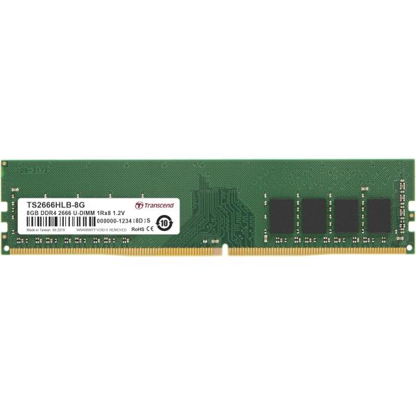トランセンド メモリ 8GB TS2666HLB-8G ■容量：8GB■チップ規格：DDR4-2666■モジュール規格：PC4-21300■ピン数：288ピン/U-DIMM■周波数：2666MHz■CASレイテンシ：CL=19■入力電圧：1...