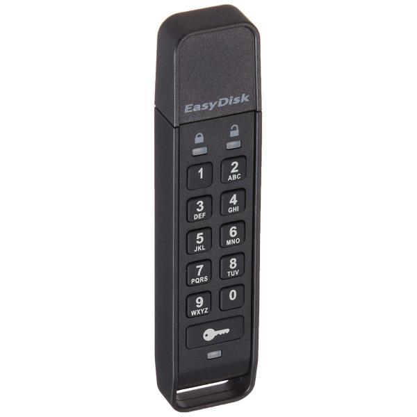 ■USBメモリー本体の数字ボタンをプッシュすることでロックを解除。その後USBメモリーをパソコンに挿せば通常のUSBメモリーとしてお使いいただけます。 ■パソコンに挿す前に、あらかじめ設定したパスワードを入力する(ボタンを押す)ことでご利用...