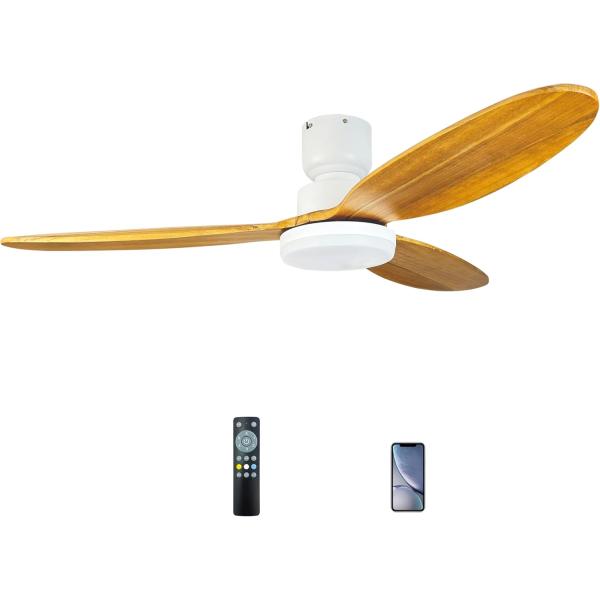 【製品概要】美しさとスマートさにこだわり抜いたLEDシーリングファンライト。App StoreおよびGoogle Playからダウンロードする無料のスマフォアプリ「Tuya Smart」で、WiFiが繋がる場所ならどこからでも操作でき、さら...