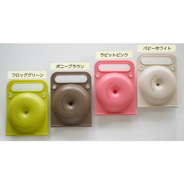 今まで全く無かったアイディア！ドーナツのキャリングケースです。ドーナツ一個を収納でき、カバンの中でもつぶされません。東京、新潟で販売されているメジャーブランドのドーナツで実際に試験をしています。真ん中に穴が空いているタイプに使用可耐熱温度1...