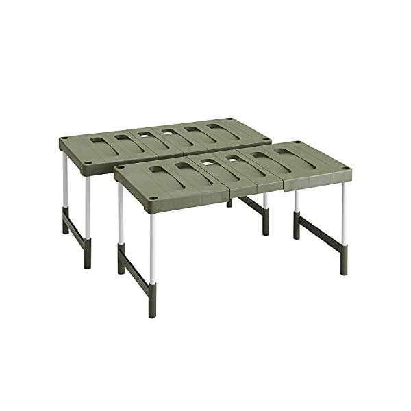 製品サイズ / 幅76.5~92×奥行37×高さ35・40cm1台あたり耐荷重 / 30kg1台あたり材質 / 棚板・補強脚:ポリプロピレン・ポリエチレン、パイプ:スチールポリプロピレンコーティング原産国 / 日本伸縮幅は76.5~92cm...