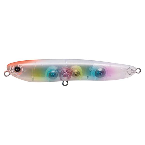 主な対応魚種: チヌタイプ:フローティングサイズ:79mm / 重量:9.5gカラー:PPレインボー #17